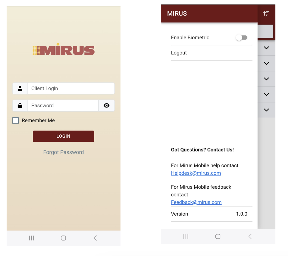 All New Mirus Mobile Restaurant Reporting Experience